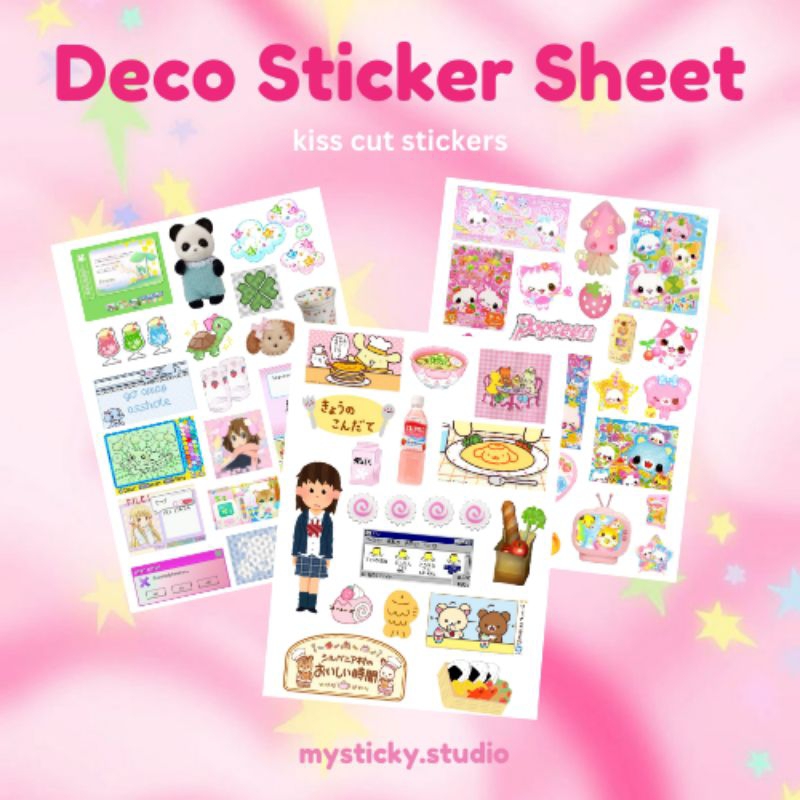 Jual DECO STICKERS SHEETS / DECO STIKER KAWAII / STICKER DECO VINTAGE ...