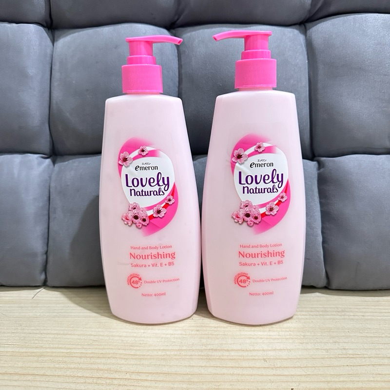Jual Emeron Lovely Natural Hand Body Lotion 400 ml | Shopee Indonesia