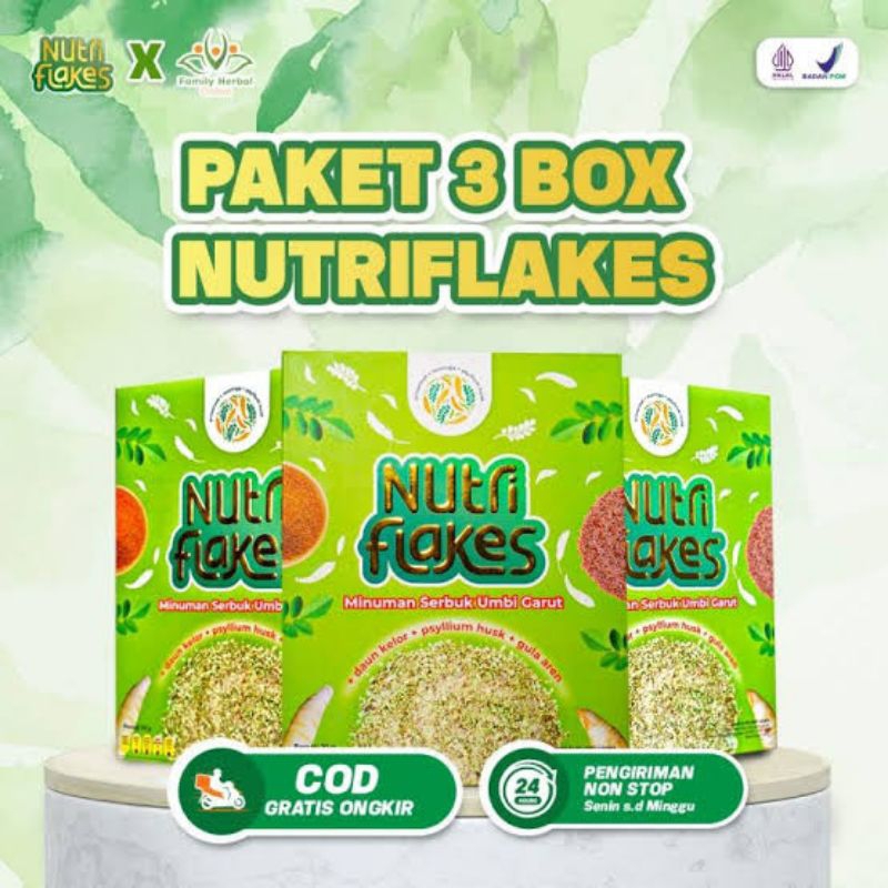 Jual NUTRIFLAKES - 3 Box Nutriflakes Asupan Kaya Nutrisi Bagi Jantung ...
