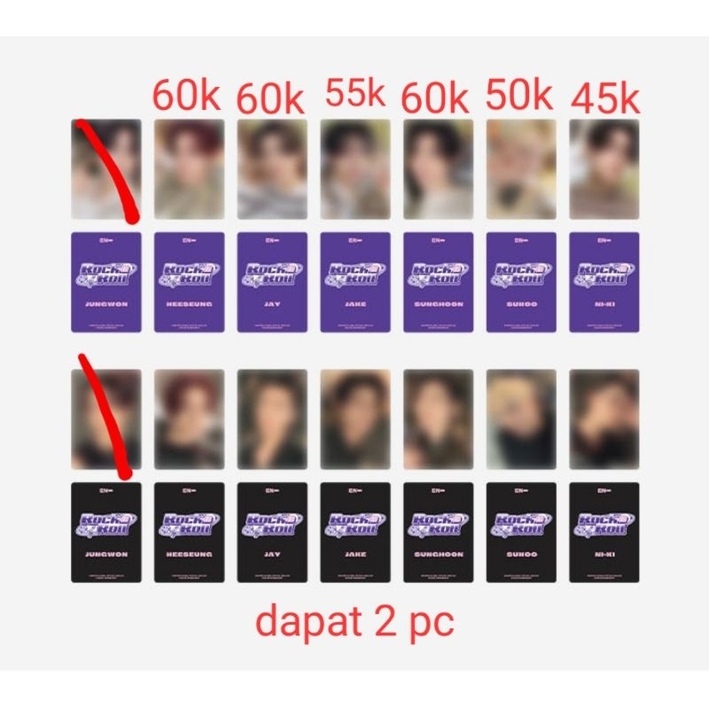 Jual OPEN PO SHARING PHOTOCARD PC ENGENE MEMBERSHIP KIT ENHYPEN ...