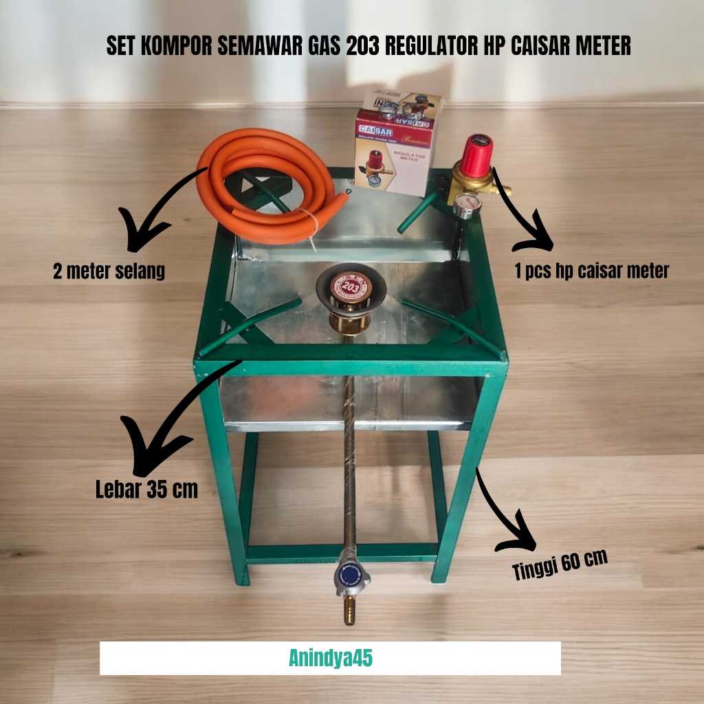 Jual set kompor semawar gas 201 202 203 768 100 regulator hp caisar ...