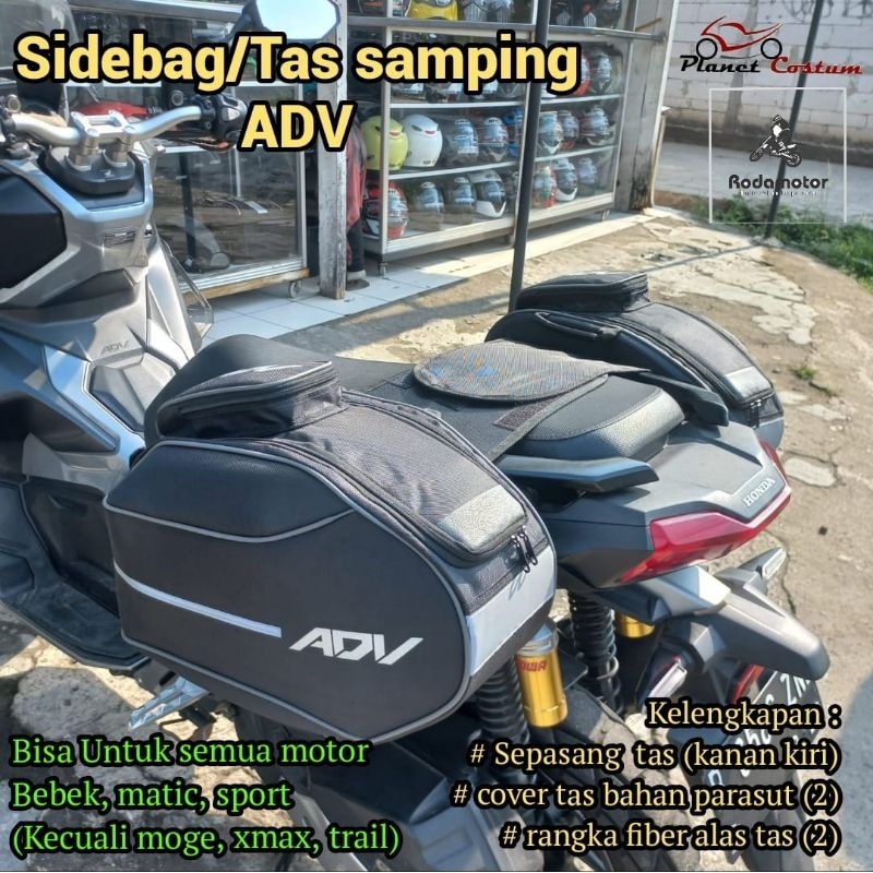 Jual tas motor ADV original tas motor samping mudik touring harian ...