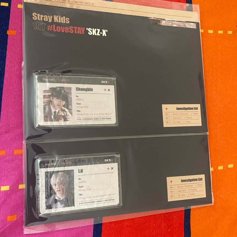 Jual postcard id card file set skz-x changbin i.n pc photocard official ...