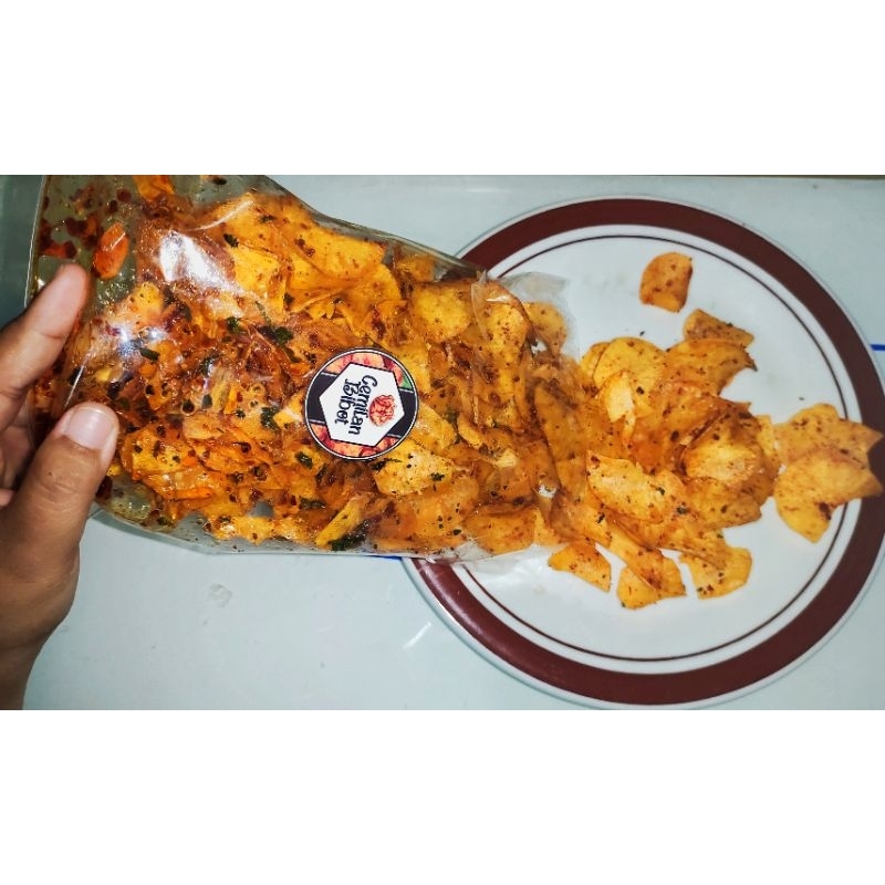 Jual Keripik Ubi Balado Khas Payakumbuh 250gram - Cemilan Bibot ...