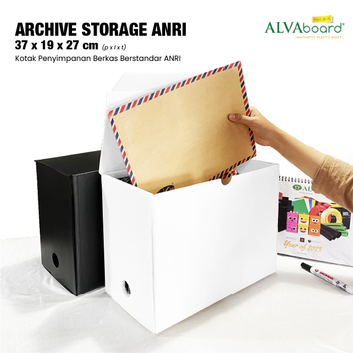 Jual Kardus Dokumen Arsip ALVAboard Box Standar BI Ukuran 37x19x27 cm ...