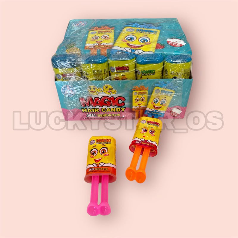 Jual PERMEN JELI BENTUK STIK MAGIC HAIR CANDY ISI 35 | Shopee Indonesia