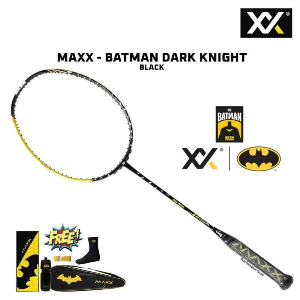 Jual Raket Badminton MAXX Spesial Edition BATMAN DARK KNIGHT Black ...