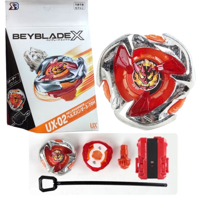 Jual Mainan Gangsing X Dranzerspiral Dranbuster Hellshammer Gangsing X ...