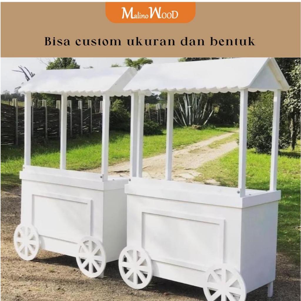 Jual Booth portable rombong knockdown bongkar pasang event desk meja jualan promosi stand lipat ...