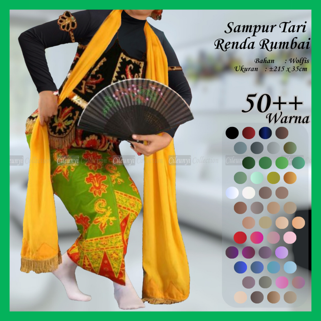 Jual Cileunyi Collection Sampur Tari Gandrung Sharaba Jumbo L ±215 x 35 ...