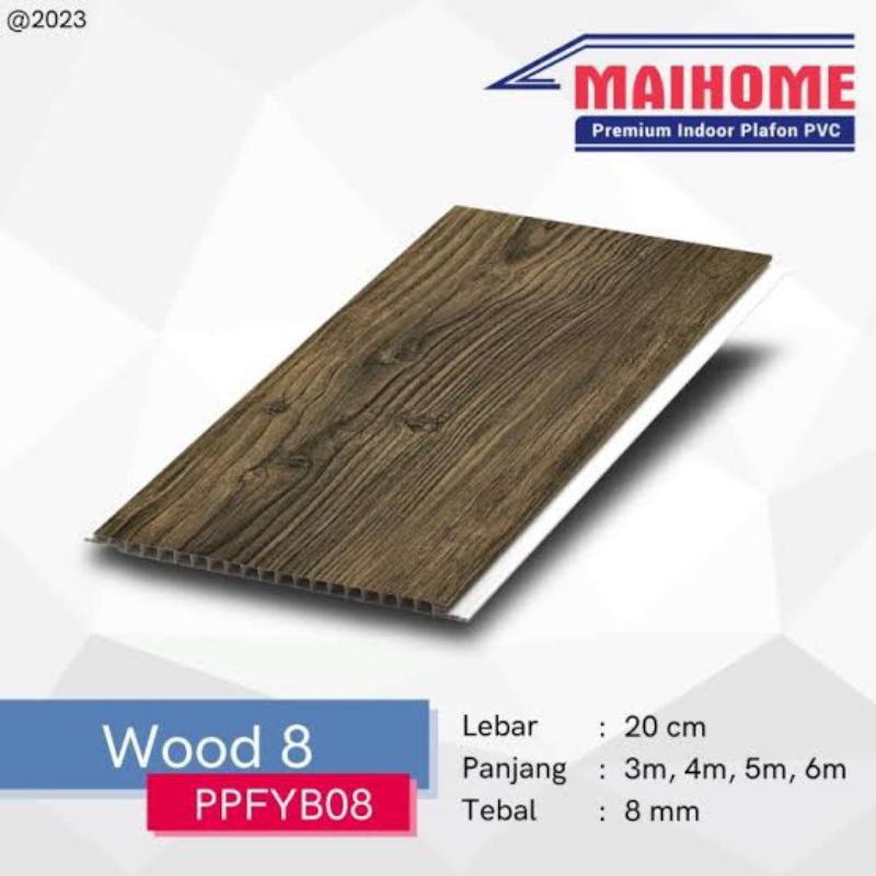 Jual Plafon PVC Doff Serat Kayu Maihome Wood8 | Shopee Indonesia