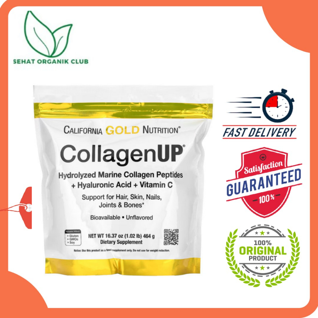 Jual California Gold Nutrition CollagenUP collagen up Hydrolyzed Marine ...