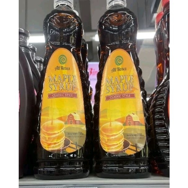 Jual all roses maple Syrup classic style 750ml | Shopee Indonesia