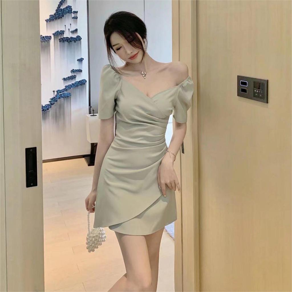 Jual EMITA BLOOM baju dress hijau sage wanita kekinian summer dress big ...