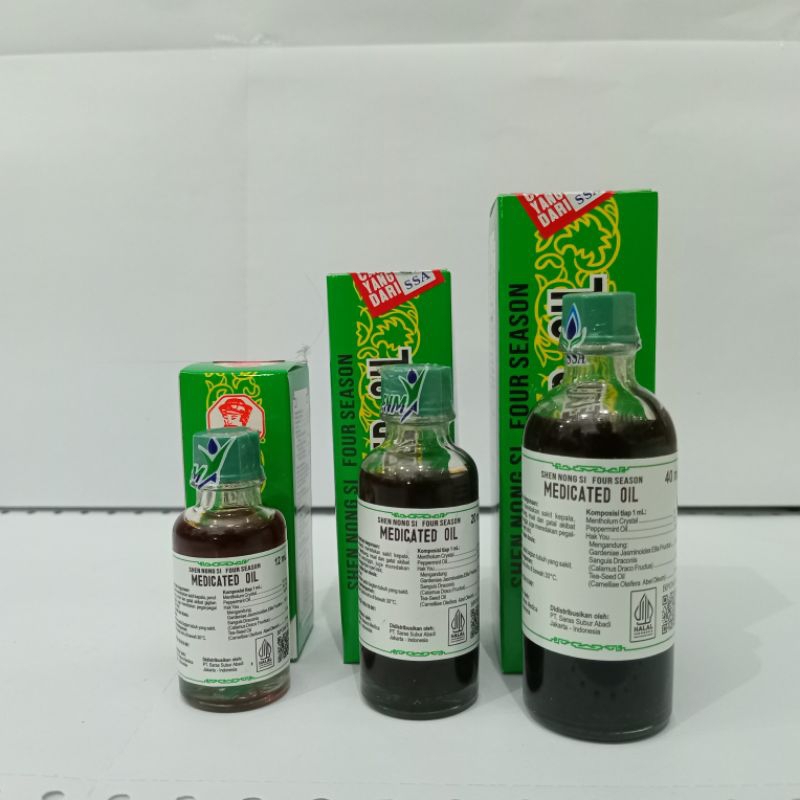 Jual Minyak Four Season Medicated Oil aromaterapi empat musim | Shopee ...