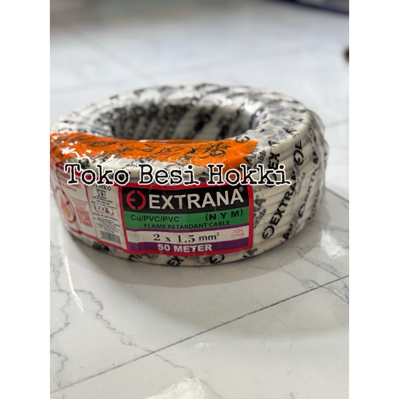 Jual Kabel Extrana NYA 2 x 1.5 / Kabel Listrik Extrana Tunggal ( 1 ...