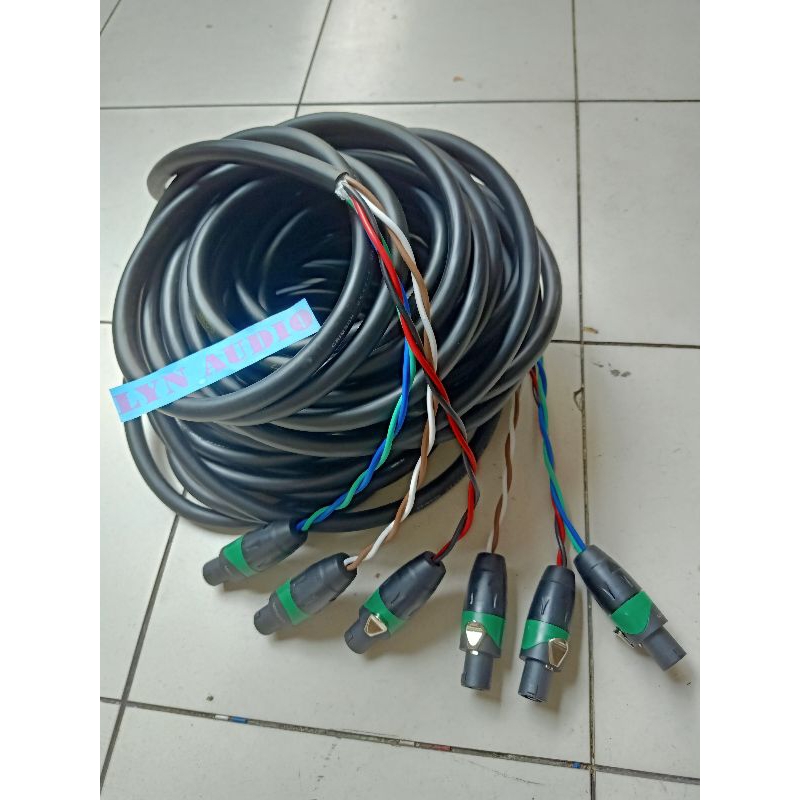 Jual KABEL SPEAKER CRIMSON 6x2,5 TERPASANG JACK SPIKON SPIKON CLOWN ...