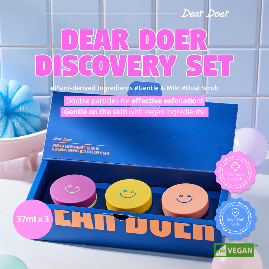 Jual DEAR DOER Discovery Gift Set (Body Scrub 37ml x 3pcs) | The Hidden 37ml + Break 37ml ...
