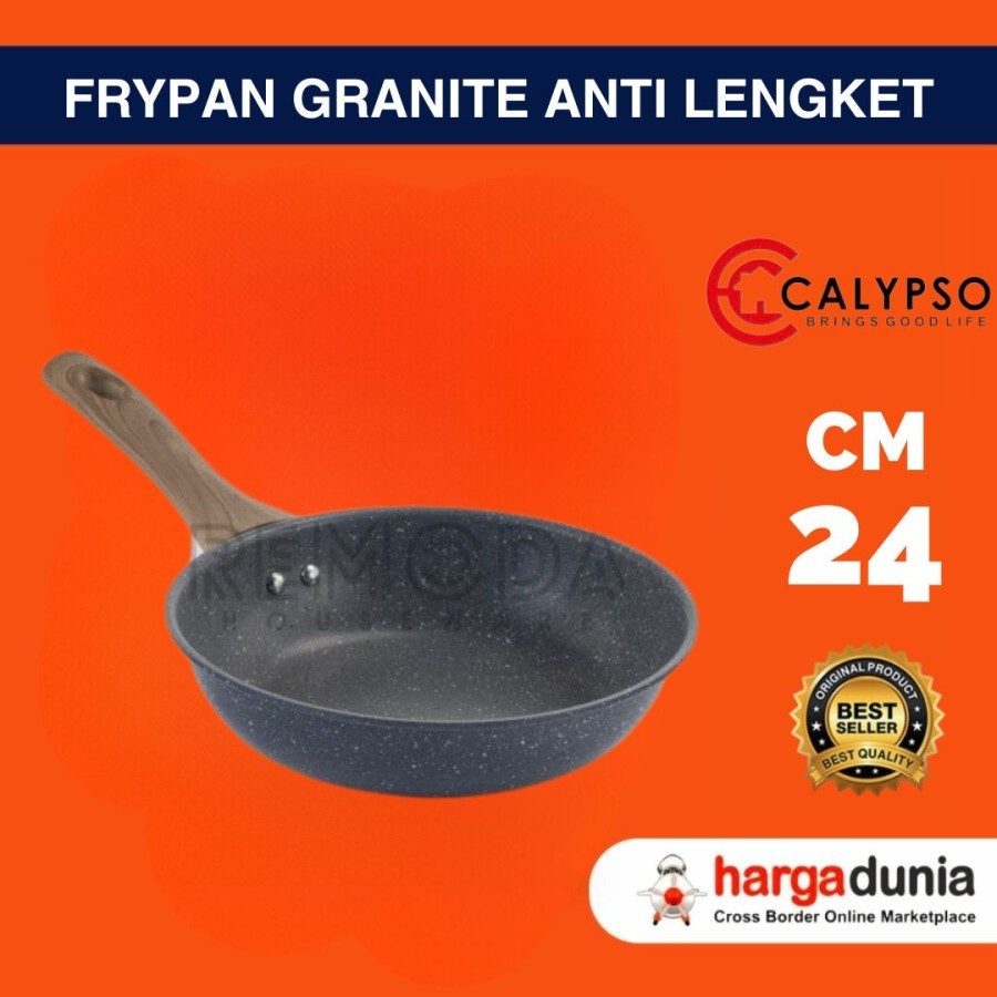 Jual Calypso Wajan Frypan Anti Lengket Bintik Hitam Lebih Dalam Ukuran 18cm - 26cm | Shopee ...
