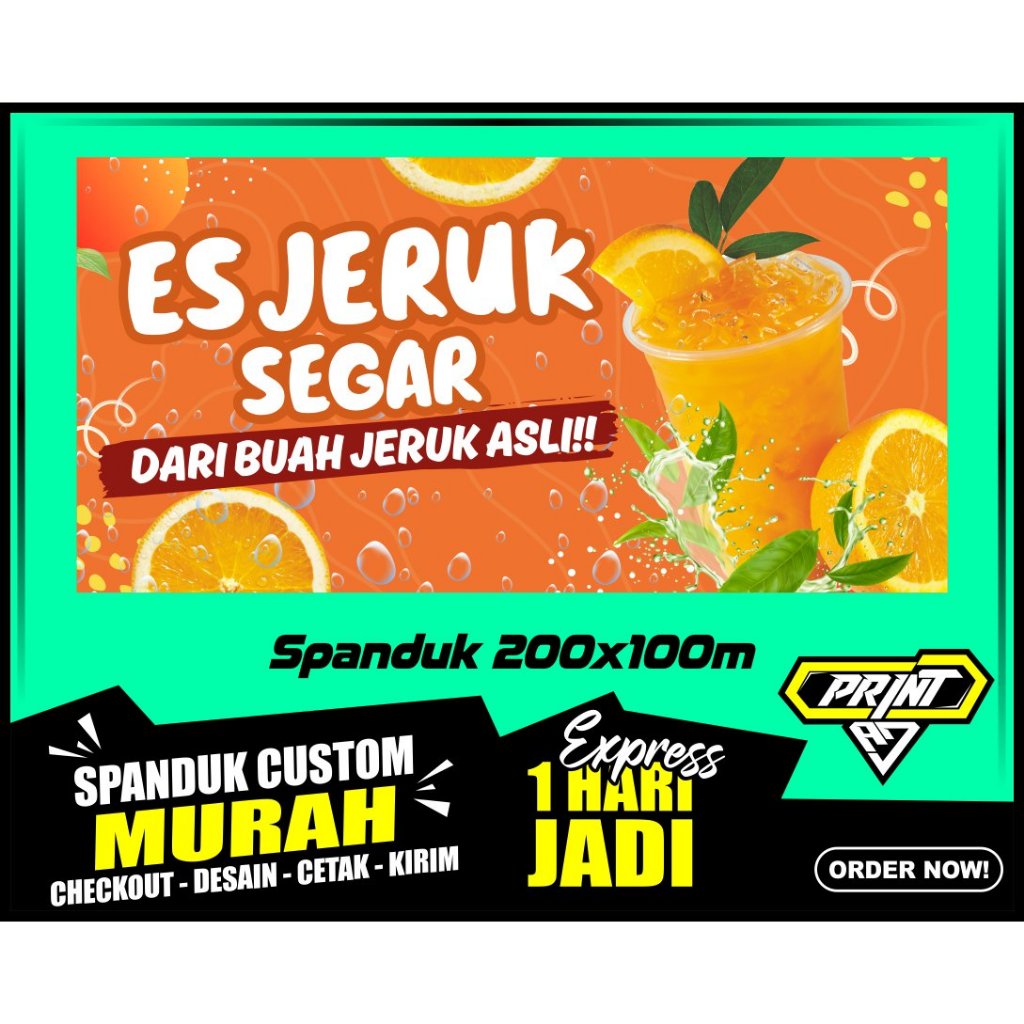 Jual Banner ES JERUK, Spanduk ES JERUK 200X100 cm, COD, BannerES JERUK ...