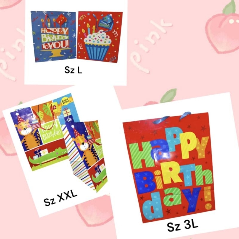 Jual PAPER BAG HBD TALI PITA SZ L,XXL,3L | Shopee Indonesia