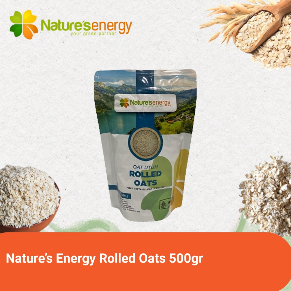Jual Nature's Energy Rolled Oats 500g | Shopee Indonesia