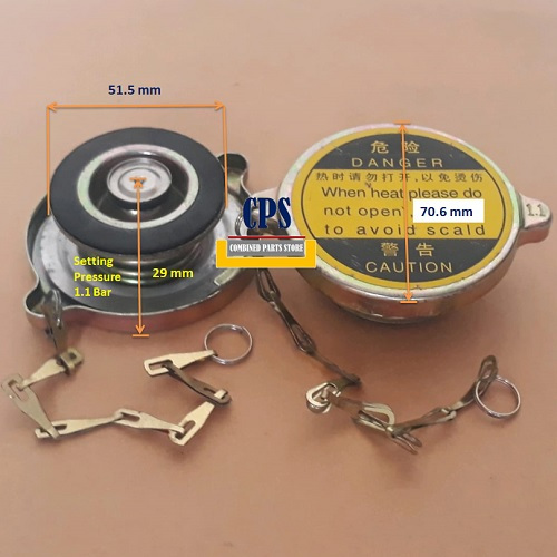 Jual Radiator Cap - Tutup Radiator Engine Unit Alat Berat Diameter Luar ...