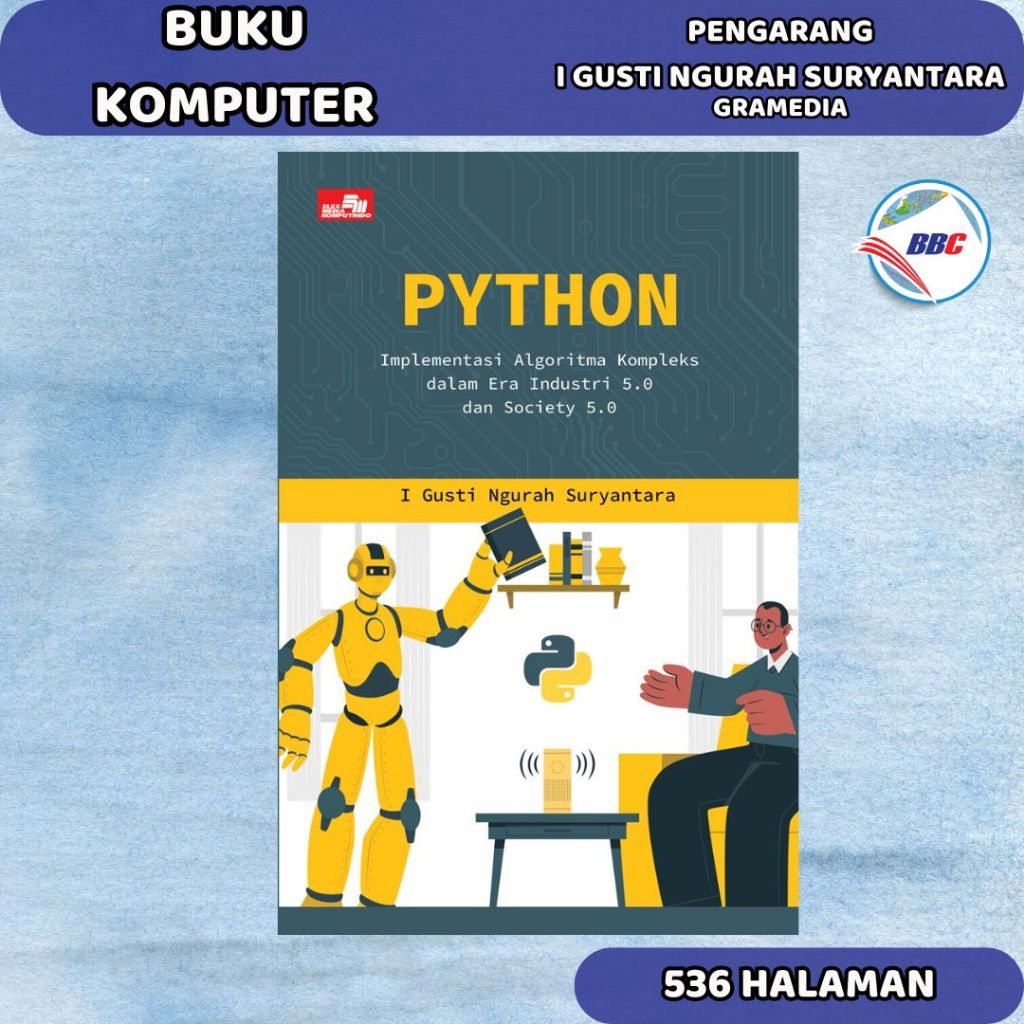 Jual BUKU PYTHON - IMPLEMENTASI ALGORITMA KOMPLEKS DALAM ERA INDUSTRI 5.0 | Shopee Indonesia