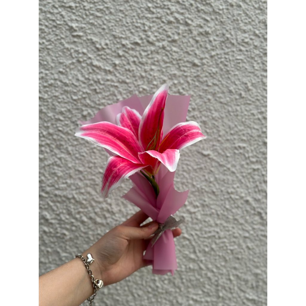 Jual Single Lily Flower Bouquet | Buket Bunga Artificial Bunga Palsu ...