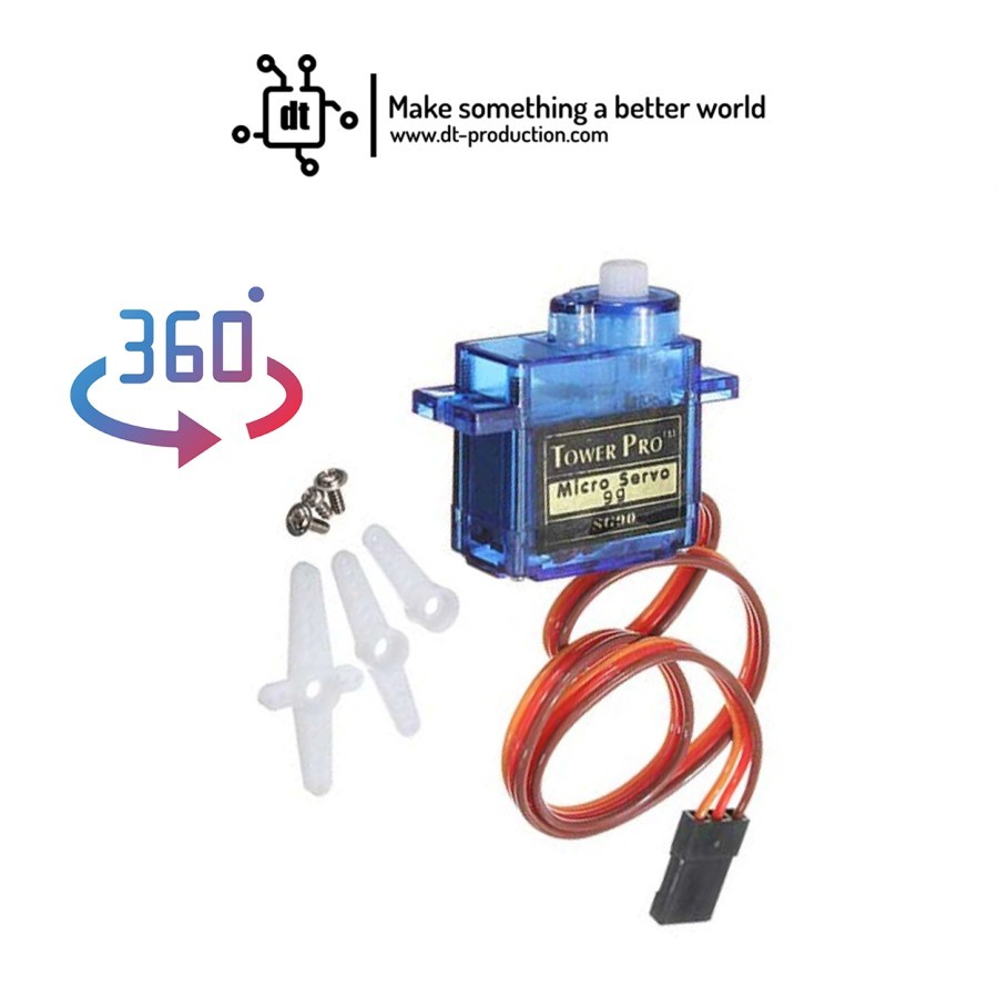 Jual Servo sg90 360 continuous micro servo | Shopee Indonesia