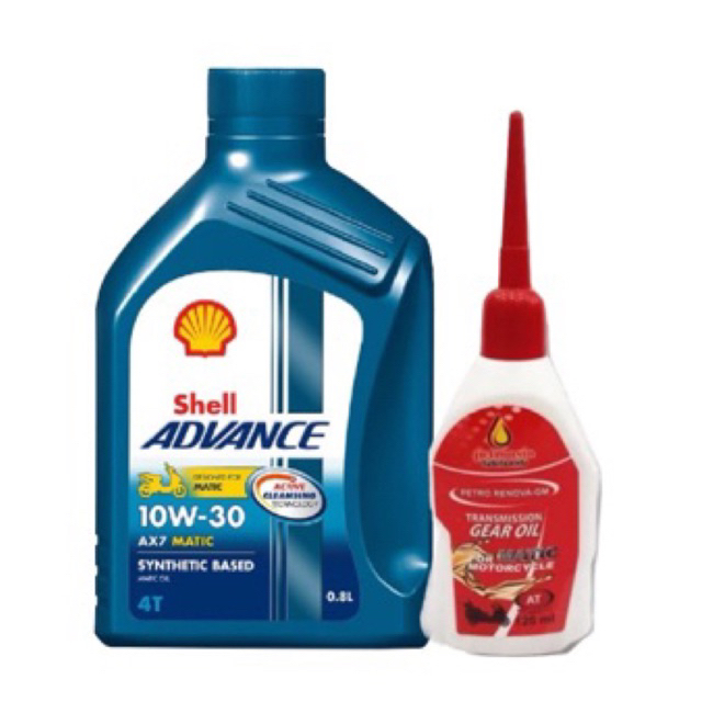 Jual Oli Shell AX7 10W-30 Oli Mesin Motor Matic Shell AX7 Scooter 10W ...