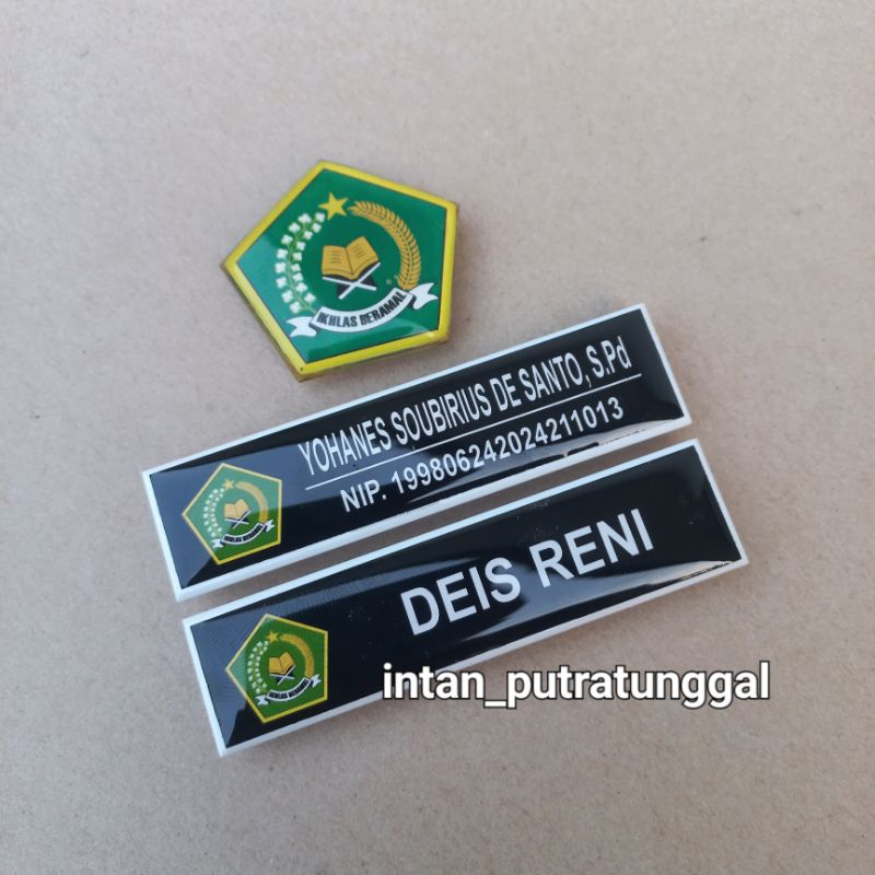 Jual Papan Nama Logo KEMENAG + PIN KEMENAG | Shopee Indonesia