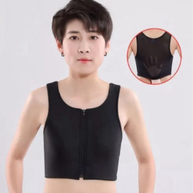 Jual Breast binder cosplay Half binder Zip/ Breast binder cosplay Half ...