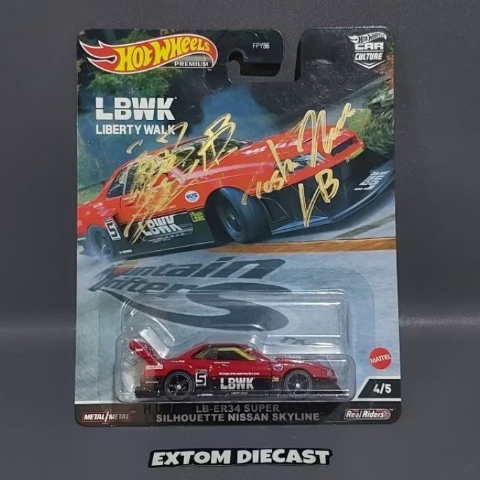 Jual Hotwheels Nissan Skyline R34 LBWK Super Silhoutte Double Sign Kato ...