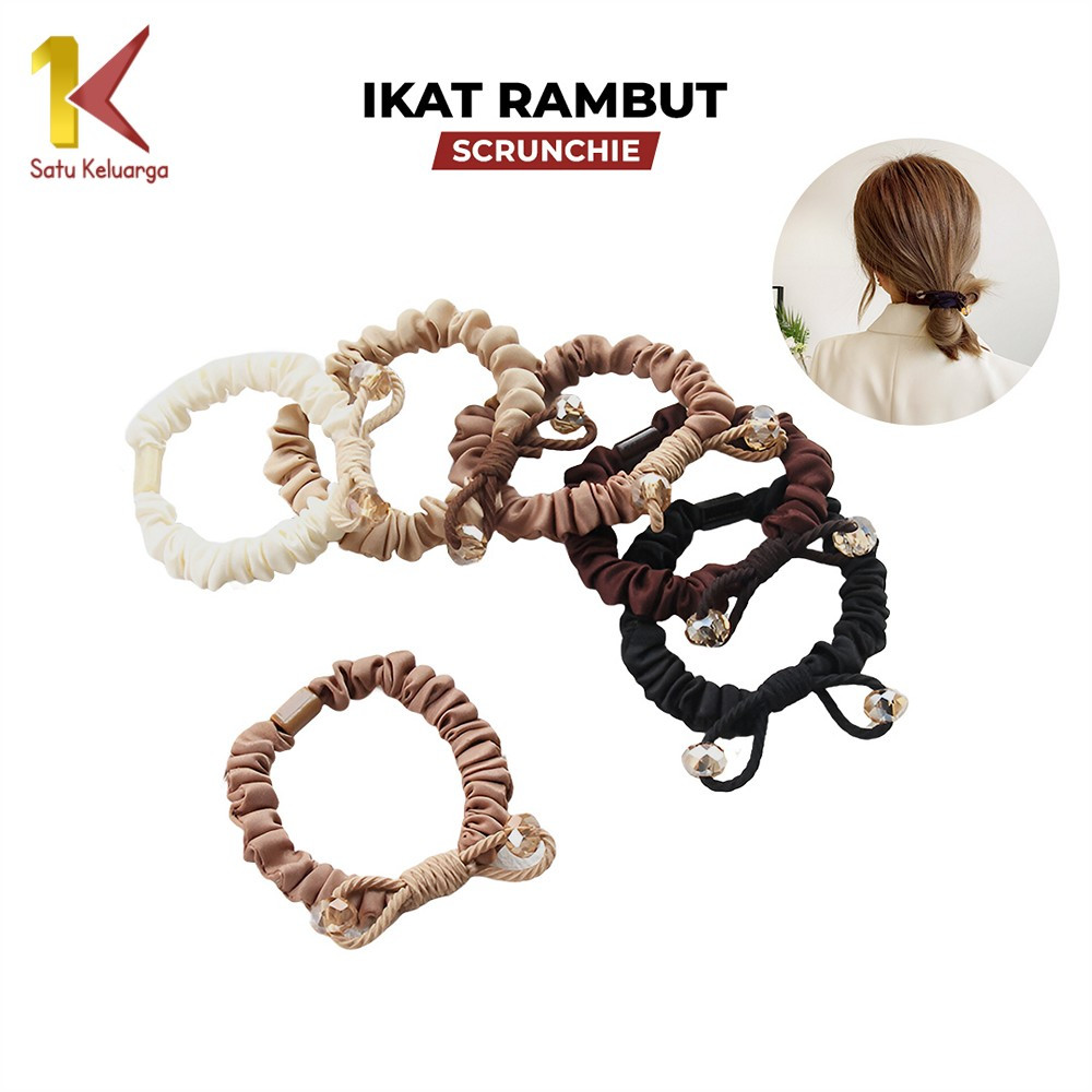 Jual Satu Keluarga Ikat Rambut Scrunchie Kecil C1132 Karet Aksesoris ...