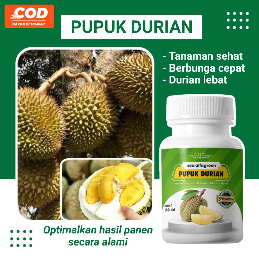 Jual Pupuk Booster Organik Durian, Pemacu Bunga dan Buah Agar Cepat Berbuah Lebat. | Shopee ...
