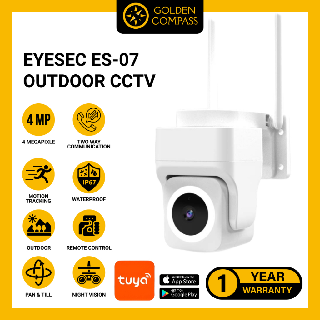 Jual Eyesec ES-07 CCTV outdoor IP Camera 4MP 3x Optical Zoom IP66 ONVIF ...