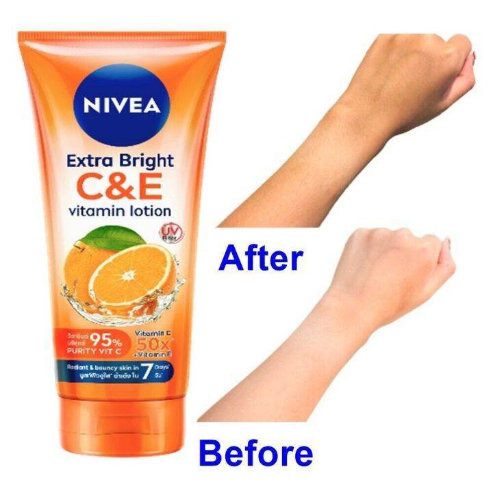 Jual Nivea Extra Bright C & E Vitamin Lotion 180ml | Shopee Indonesia