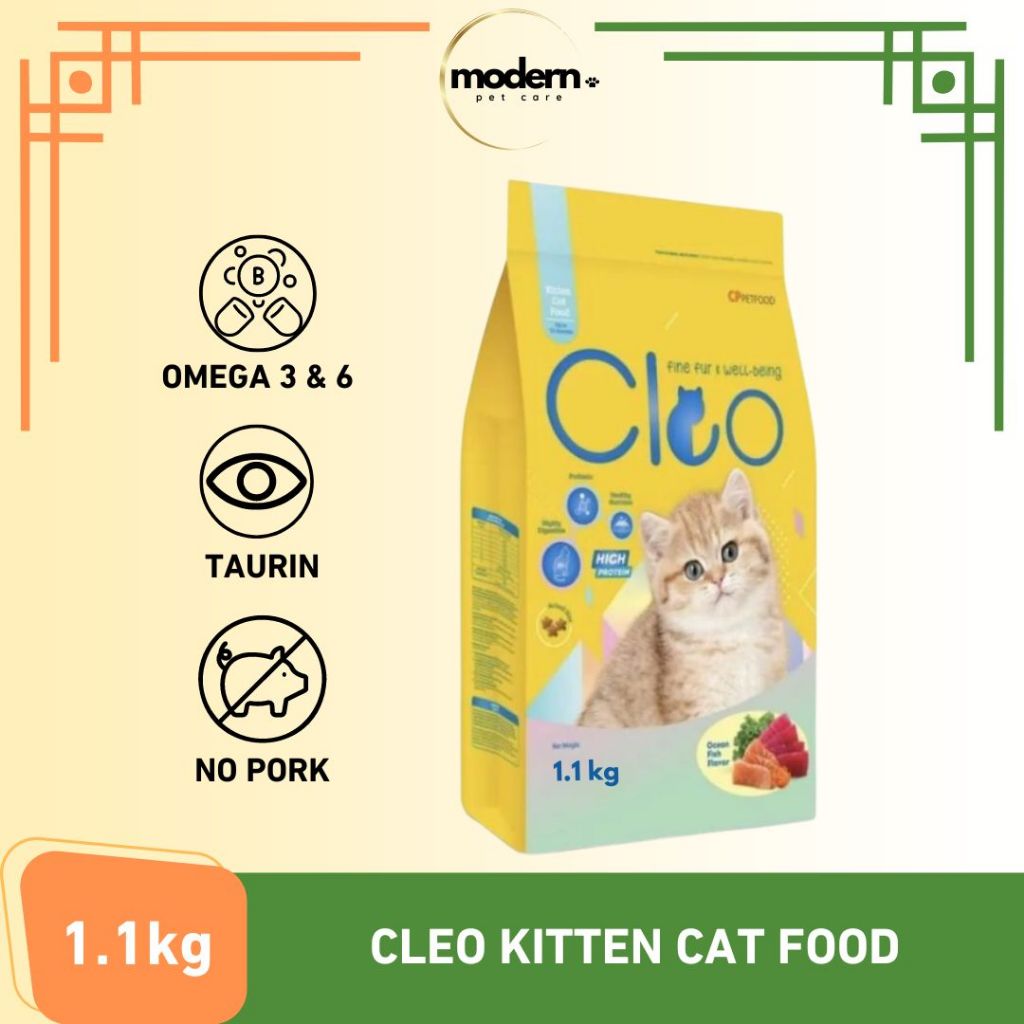 Jual Cleo Kitten Food Ocean Fish Freshpack 1.1kg | Shopee Indonesia