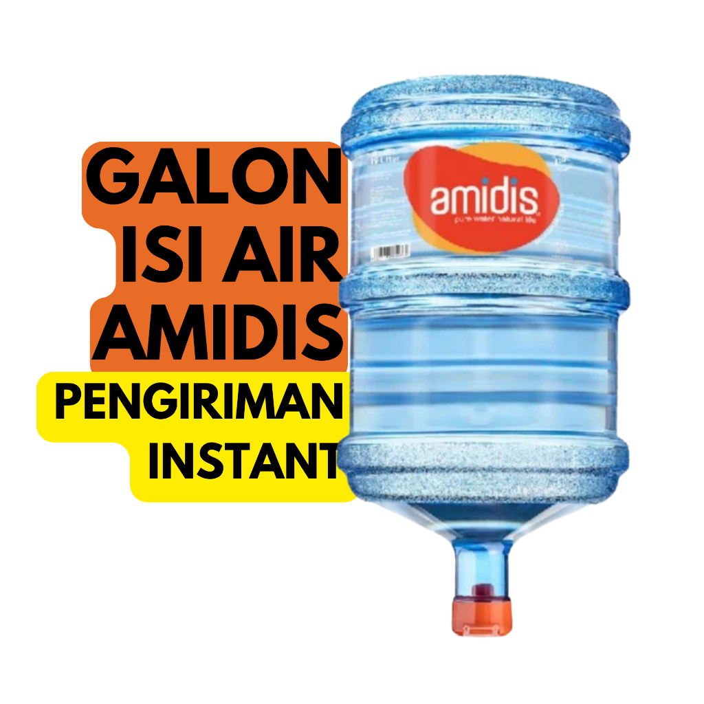 Jual Galon ISI AIR Amidis 19 liter - Pengiriman instant | Shopee Indonesia