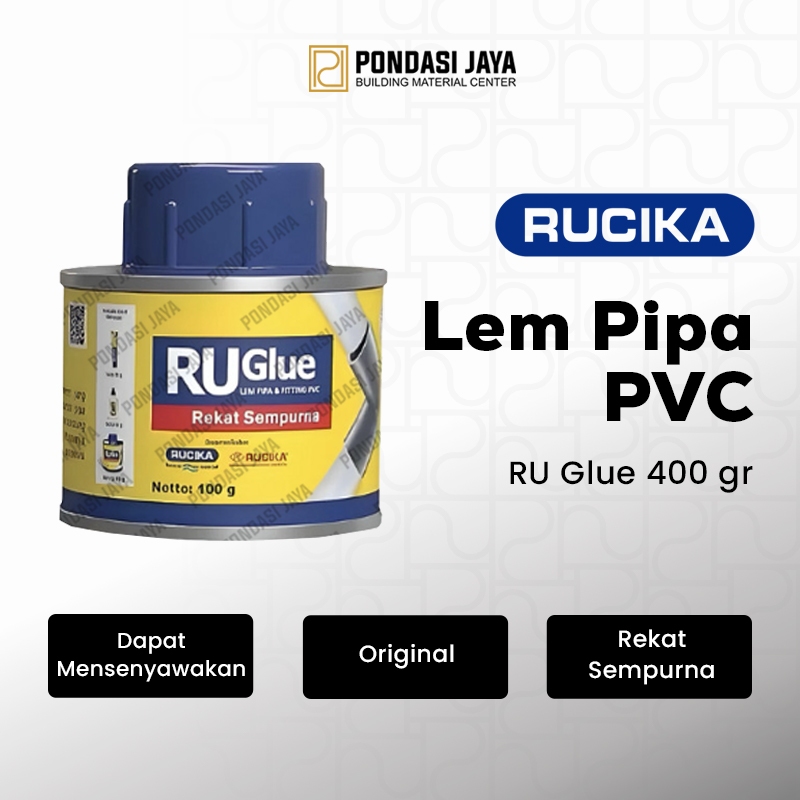 Jual Lem Pipa PVC Ru Glue 400 gram Rucika | Shopee Indonesia