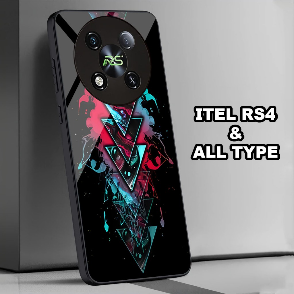 Jual (COD 105) Softcase glossy kilau untuk ITEL RS4 motif Abstrak ...