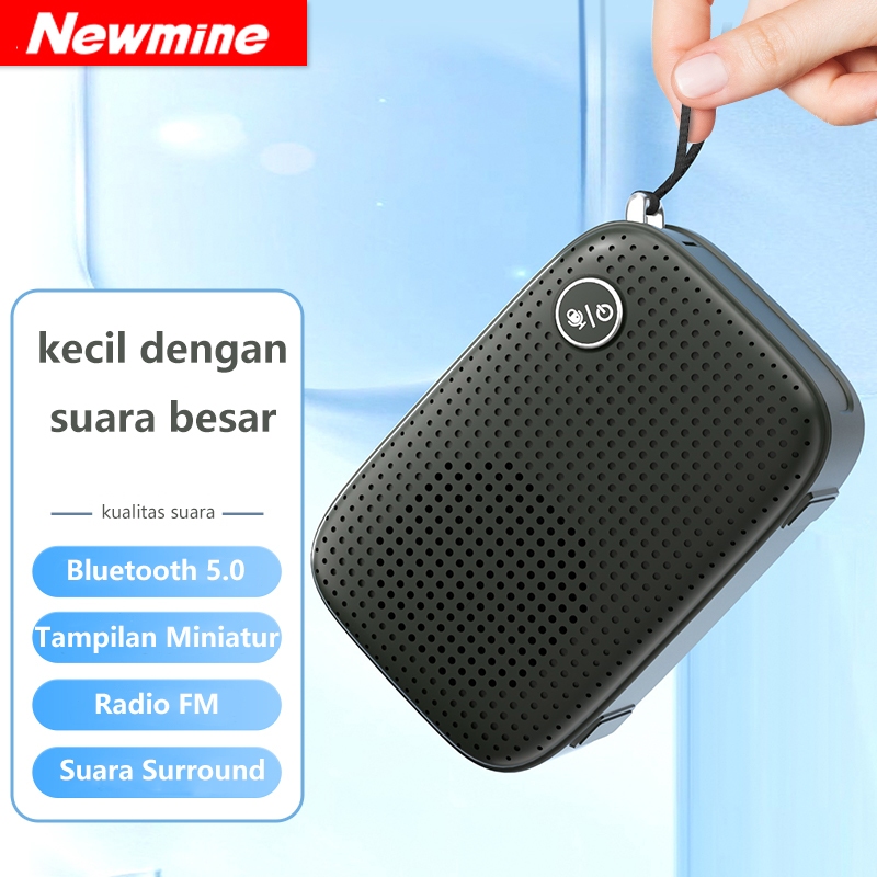 Jual Newmine Speaker Bluetooth 5.0 TWS Hi-Fi Sound Portable Audio Wireless Super Bass Mini AUX ...