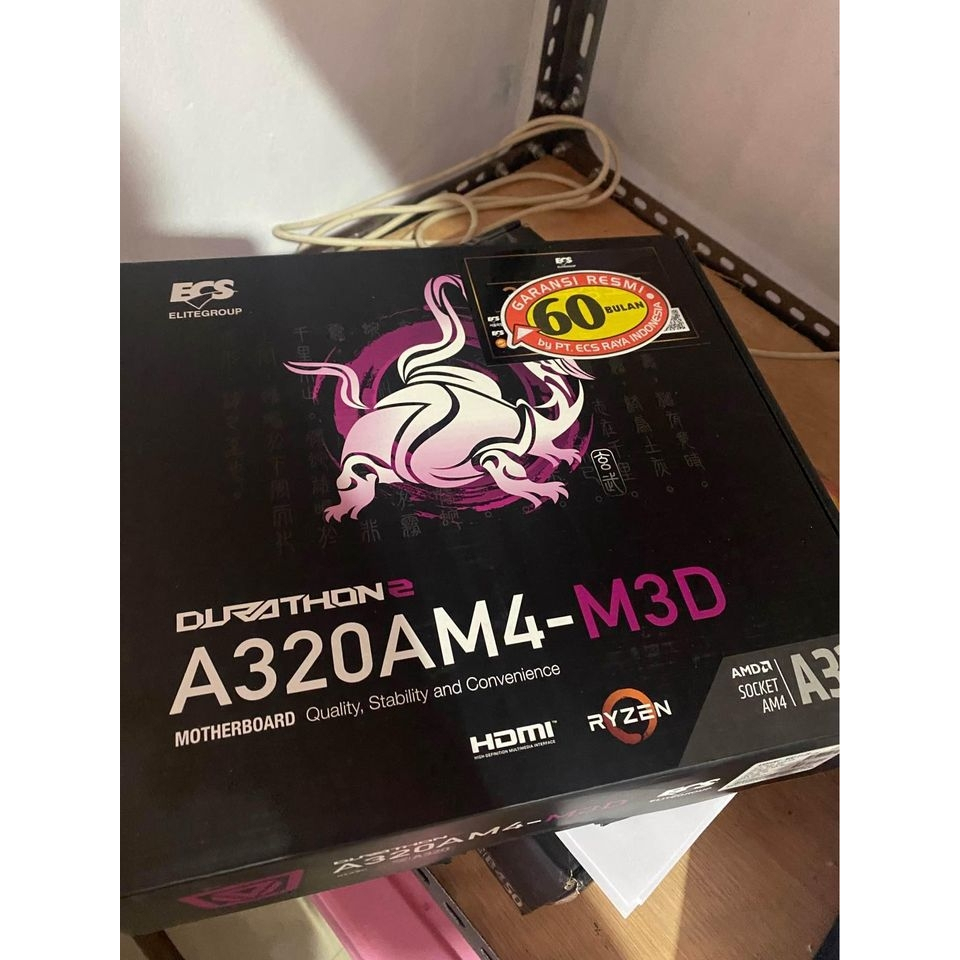 Jual MOTHERBOARD ECS A320M A320AM4-M3D AMD AM4 | Shopee Indonesia
