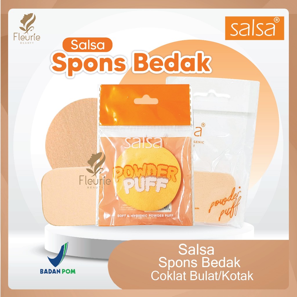 Jual SALSA Spons Bedak Coklat Bulat / Persegi - Powder Puff | Shopee ...