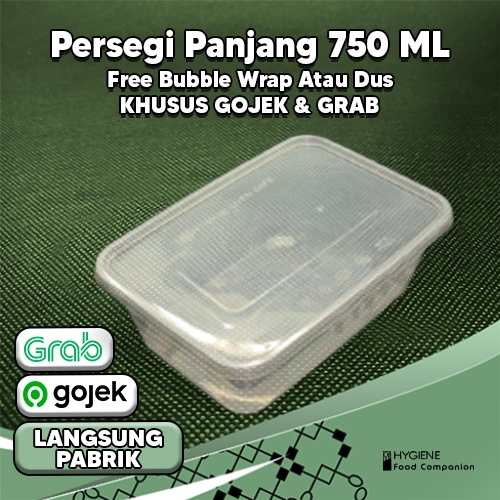 Jual Thinwall Rect 750 Ml Food Container Kotak Makan Plastik