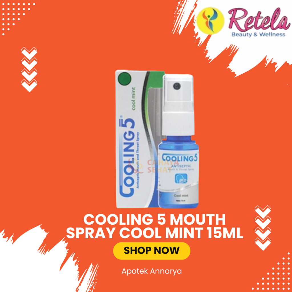 Jual COOLING 5 MOUTH SPRAY COOL MINT 15ML | Shopee Indonesia