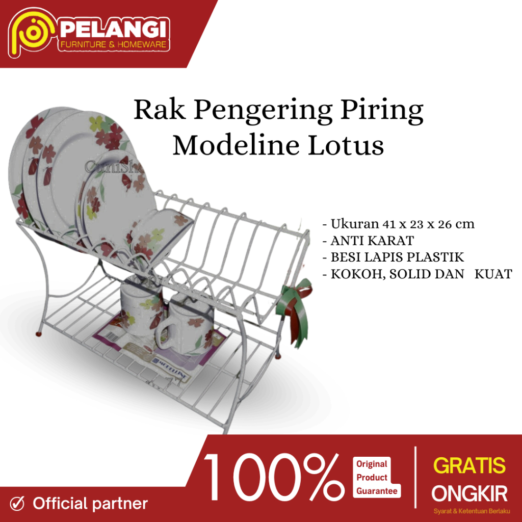 Jual Rak Piring Dapur | Rak Piring Lotus Modelline | Rak Piring Dapur ...