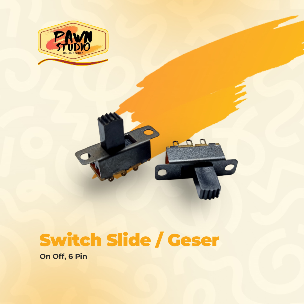 Jual Saklar switch geser on off 6 pin 6 kaki 6p 2x3 kecil | Shopee ...