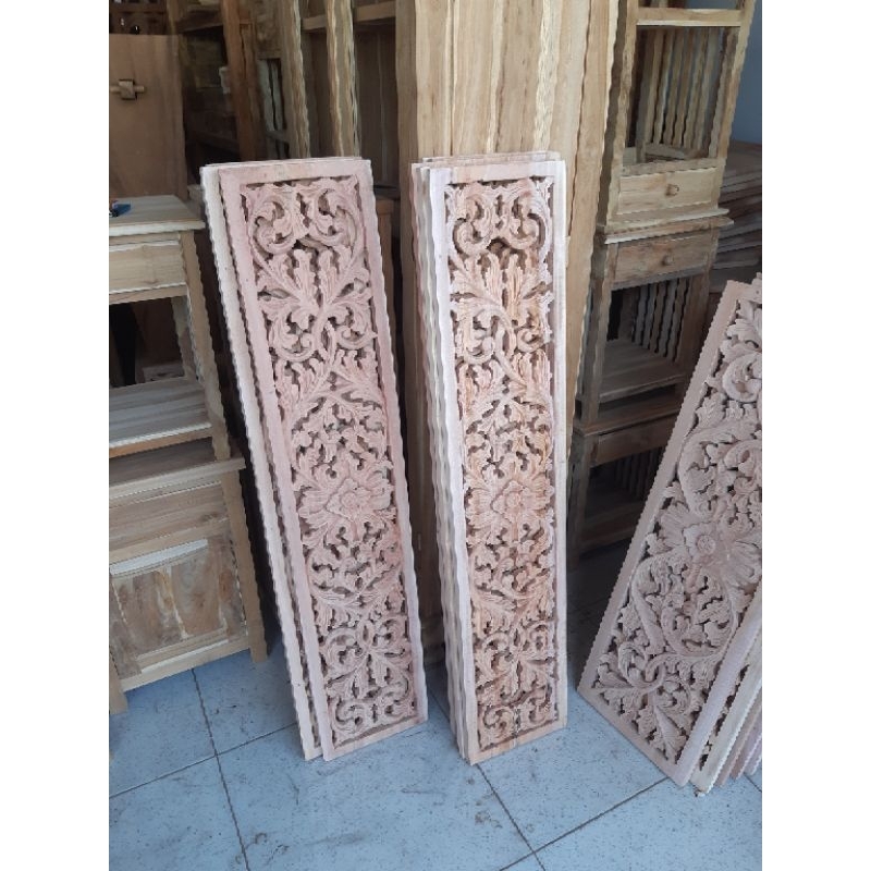 Jual Ornamen Kayu 30*100cm Ukiran Kayu Ornamen Ukir Kayu Loster Kayu ...
